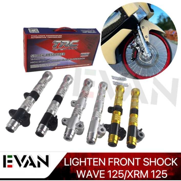 SHOP Lighten Evan. Front Shock For Wave 125/ Xrm 125 Chrome Finish (Outer Tube Only) | Shopee ...