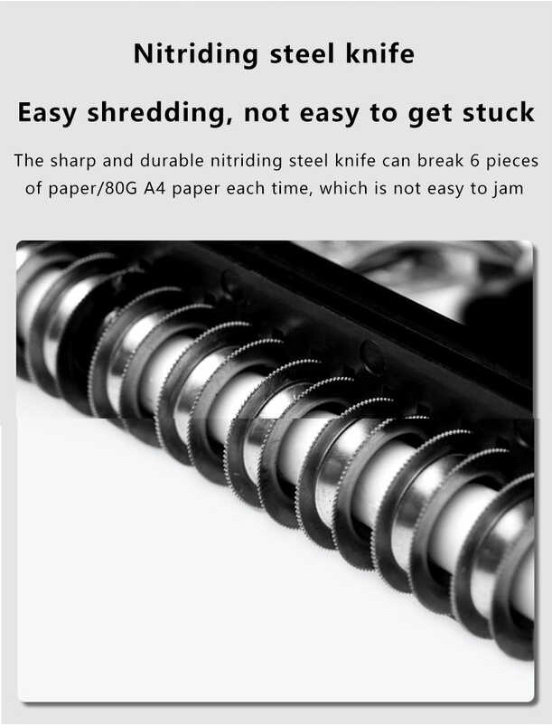 Automatic 10L Shredder Mini Gear Electric Wheel Cutting Paper Shredder ...