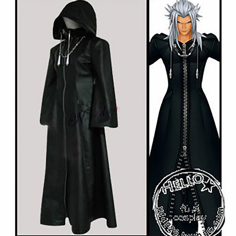 ζ Anime Game Kingdom Hearts 2 Organization XIII Black Coat Robe ...