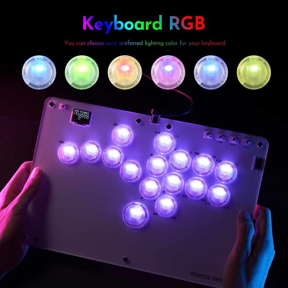 Joystick Arcade Hitbox Controller Leverless Arcade Stick For PC /PS3 ...