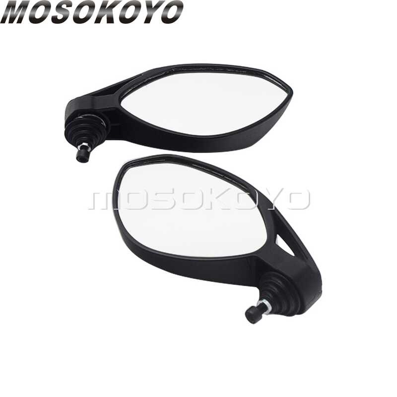 Folding Bar Universal End Mirrors with Lever Guard Fit 7/8" 22mm ...