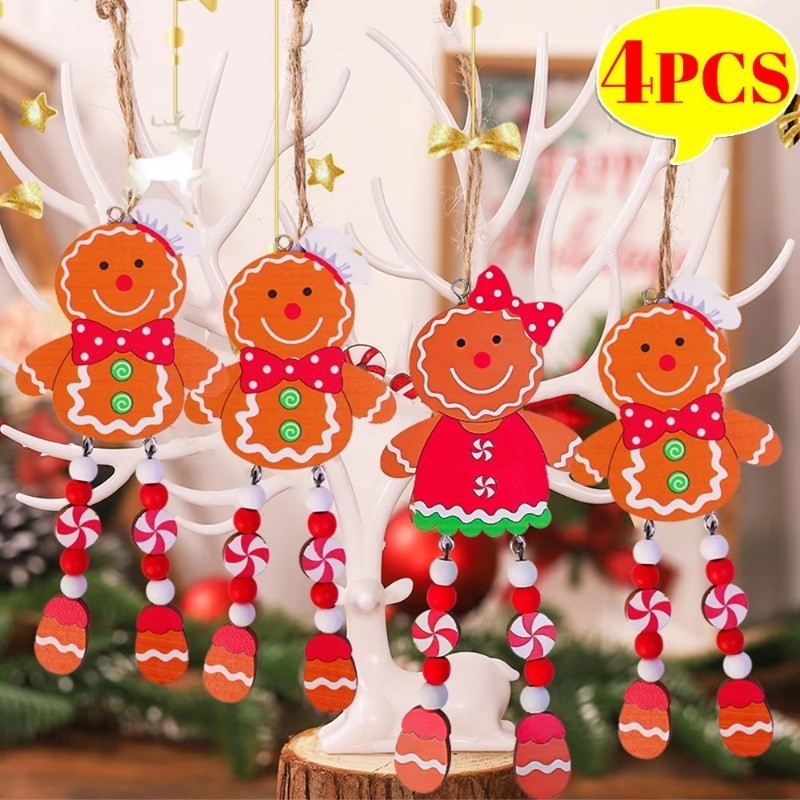 Christmas Decoration Products - Christmas Gingerbread Man Ornaments ...
