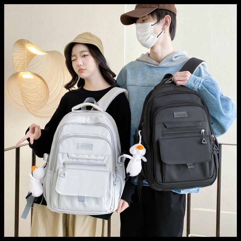 IELGY Nylon Backpack Waterproof Women Large Capacity School Bag ...