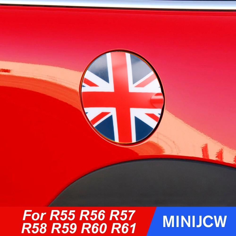 Car gas tank cap sticker accessories for Mini Cooper One S JCW R55 R56 ...