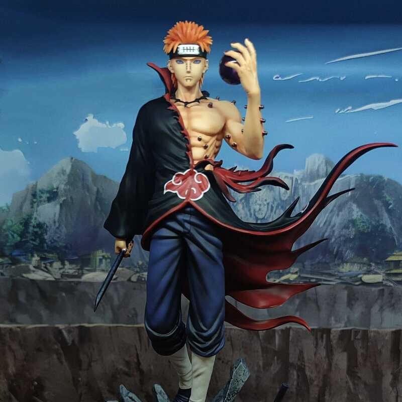 ZXH Anime Naruto Figure Akatsuki Pain Figures Pvc Gk Statue Figure ...