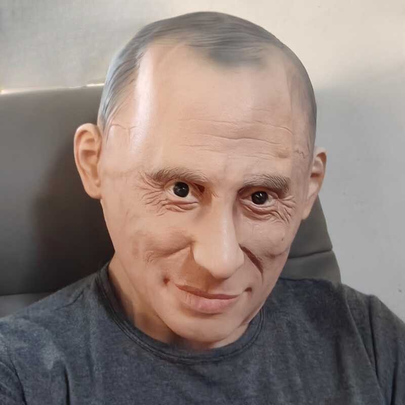 Realistic Latex Old Man Mask Human Male Head Full Face Mas Russian P ...