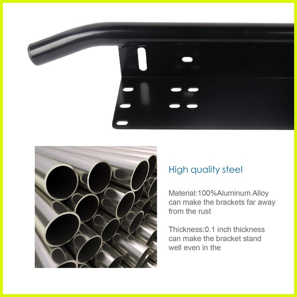 ๑ ۞ 23" Front Bumper Bull Bar Number Plate Holder For Jeep 4X4 Off Road ...