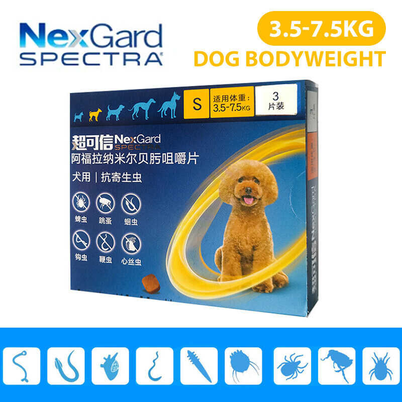 CW./ Nexgard Spectra Anti Tick, Flea, Mange and Deworming Chewable for ...