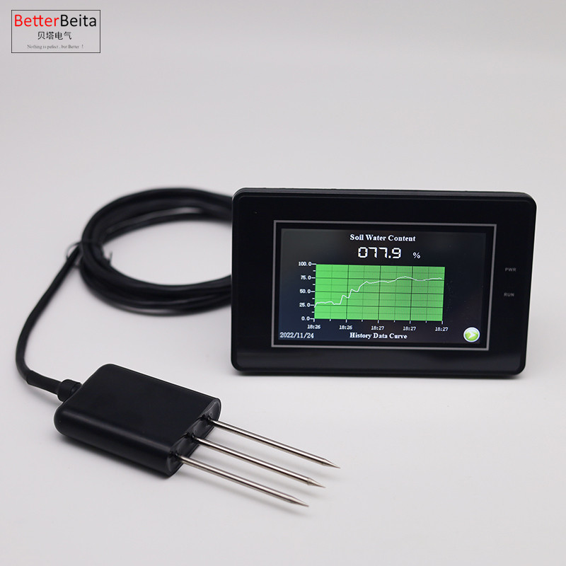 Soil humidity recorder with soil sensor record last 225 days data earth ...