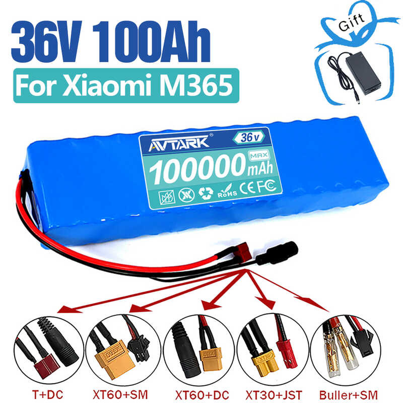 10S3p 36V 100Ah Battery Ebike Battery Pack 18650 Li-Ion Battery 350W ...