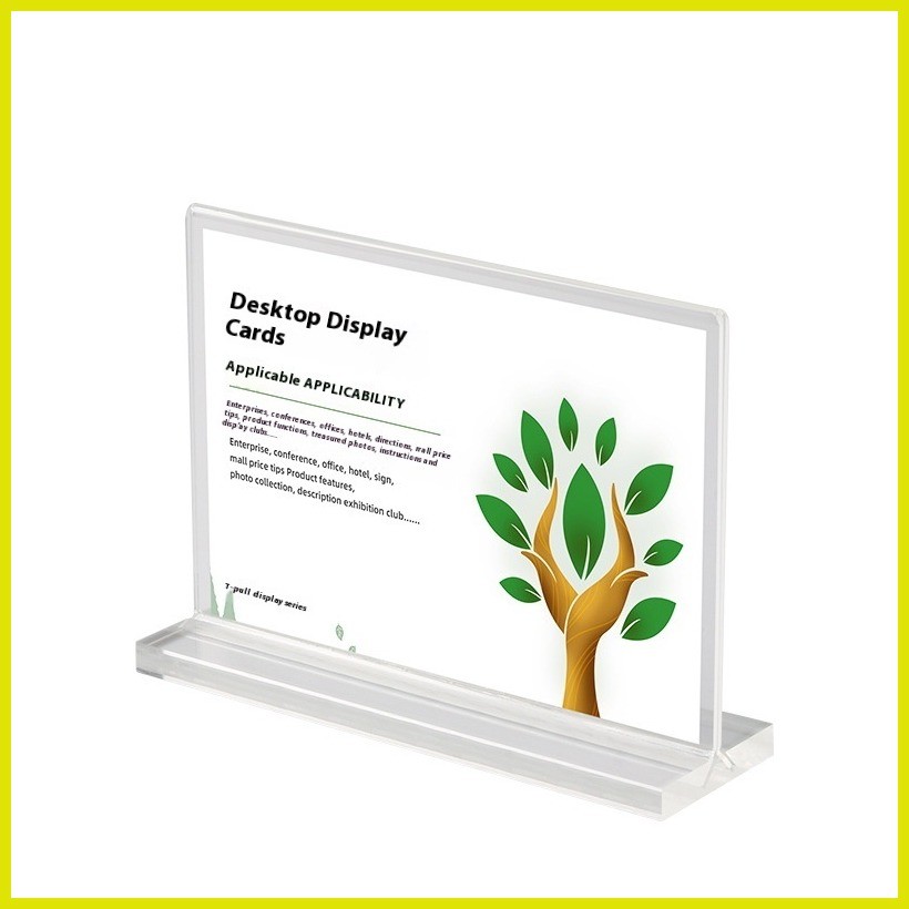 A4 A6 acrylic display board horizontal and vertical pull-out billboard ...
