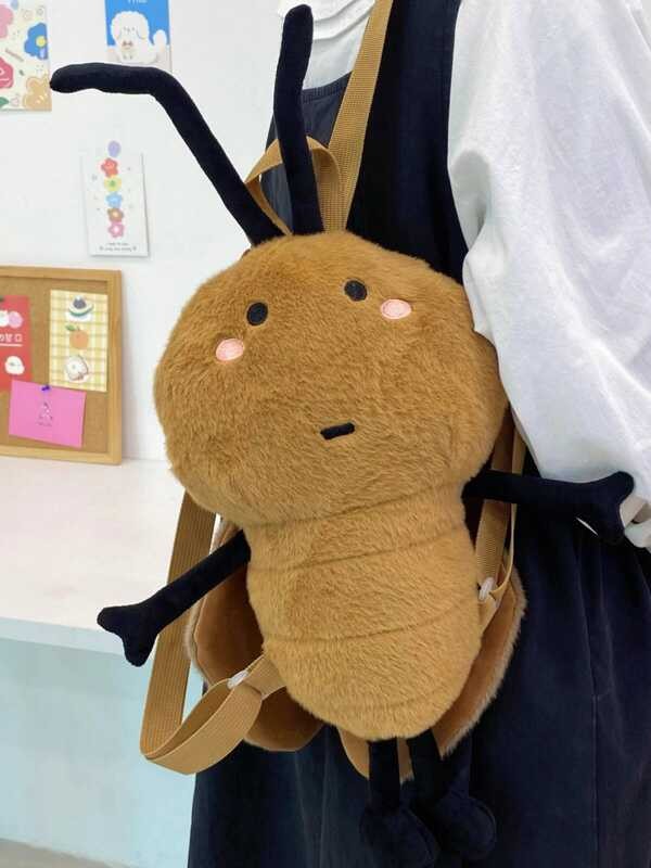 COD Jiji Upward Cute Southern Big Cockroach Plush Toy Bag Creative ...