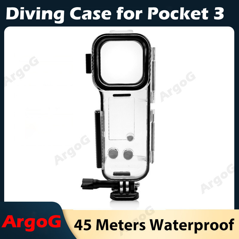 ArgoG Waterproof Case for DJI Osmo Pocket 3 45m Underwater Protective ...