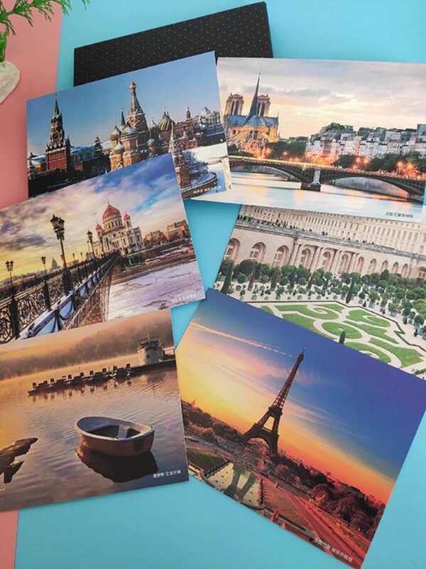 Postcards of Architectural Scenery from Around the World, Chinese City ...
