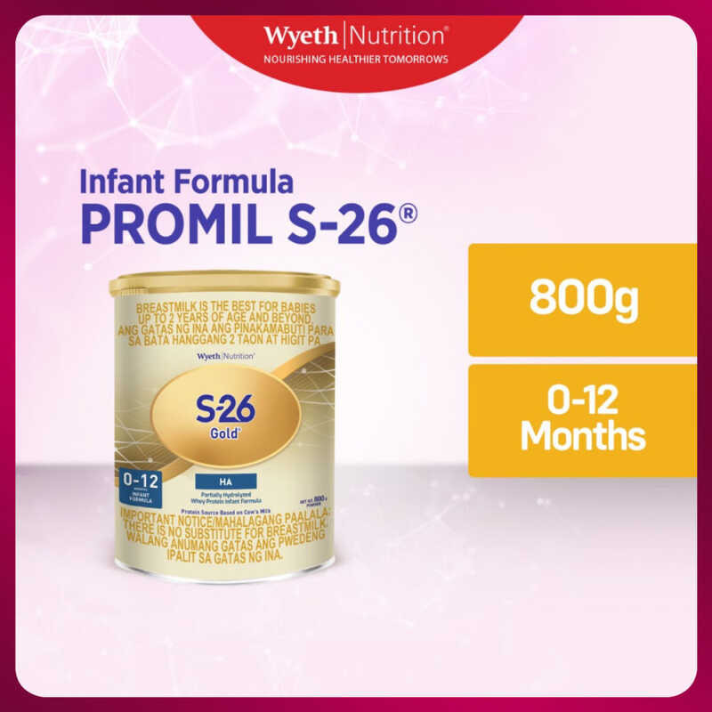 Wyeth® S-26 Gold® HA Partially Hydrolyzed Whey Protein Infant Formula ...