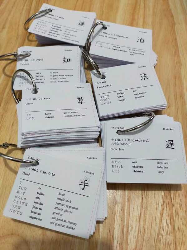 BASIC JAPANESE KANJI FLASHCARDS (2016) | Shopee Philippines