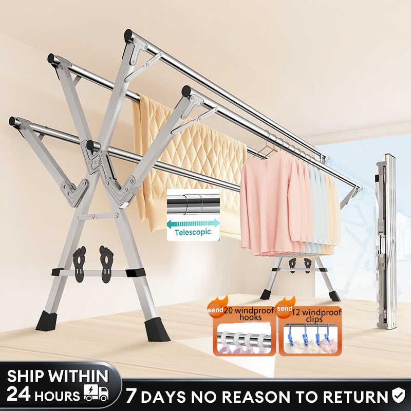SHEEPER 5 Rail Drying Stainless Clothes Rack Laundry Sampayan Stainless ...