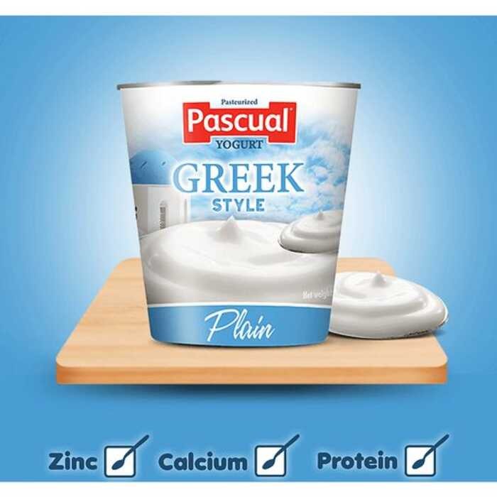 Pascual Yogurt Greek Style PLAIN (4 X 100G) | Shopee Philippines