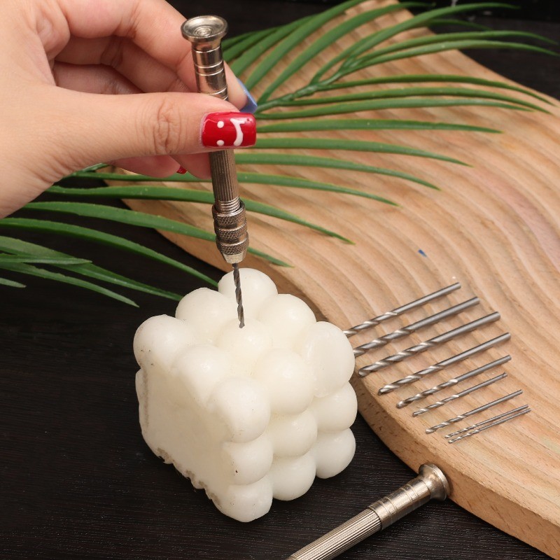 1/2/3Set Aluminum Alloy Manual Candle Hole Puncher - Leather Stone ...