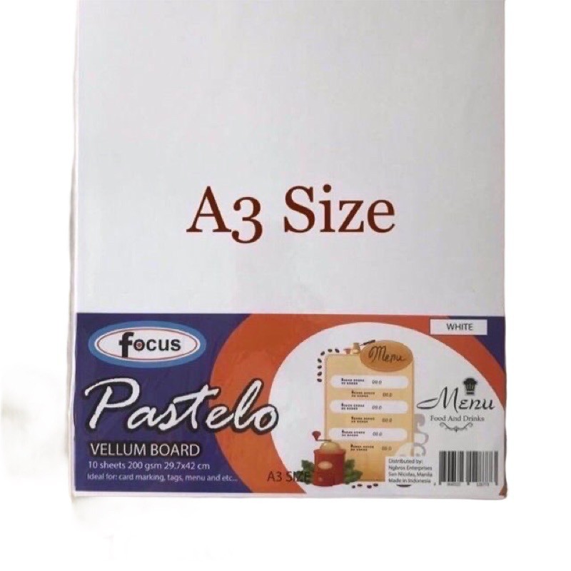 Focus A3 Vellum Drawing Board (3 packs= 30 sheets) | Shopee Philippines