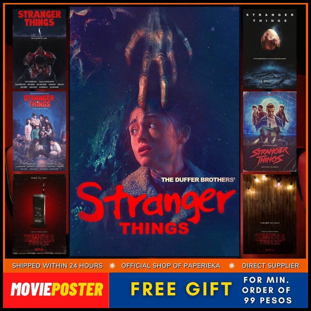 Stranger Things Classic: A4 Poster & Sticker Posters / Movie / Netflix ...