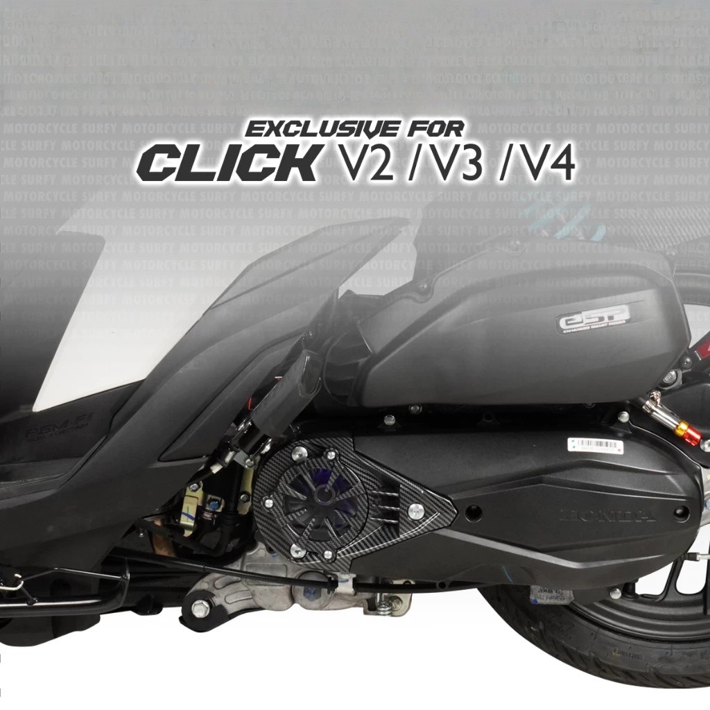 Honda Click 125/150/V2/V3/V4 Transparent Acrylic CVT Cover With Light ...