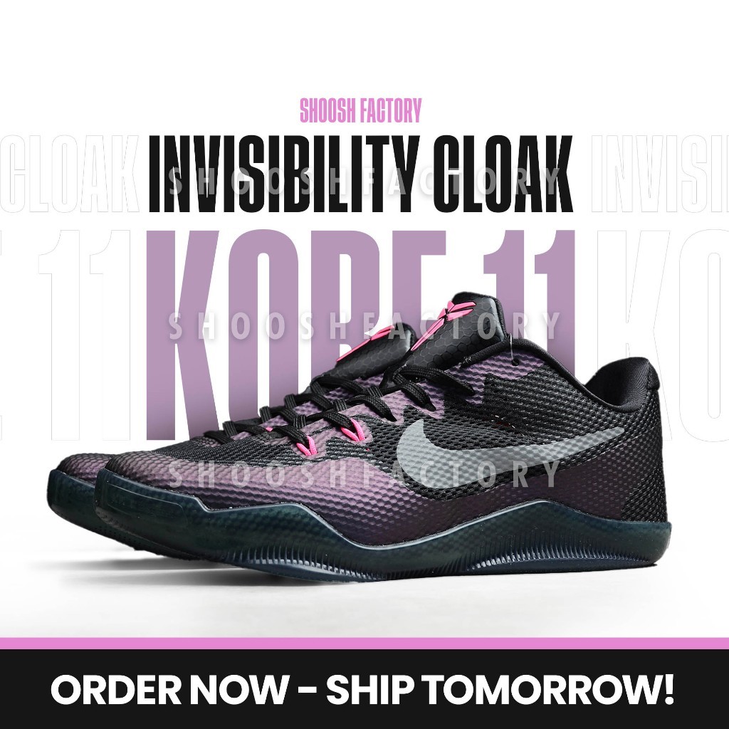 Kobe 11 Invisibility Cloak Basketball Shoes Outdoor Basketball Sneakers ...