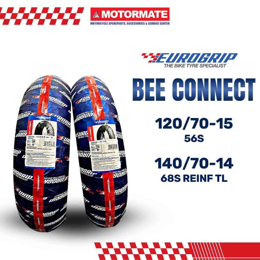EUROGRIP BEE CONNECT TIRE SET for XMAX300 (Standard & Oversized ...