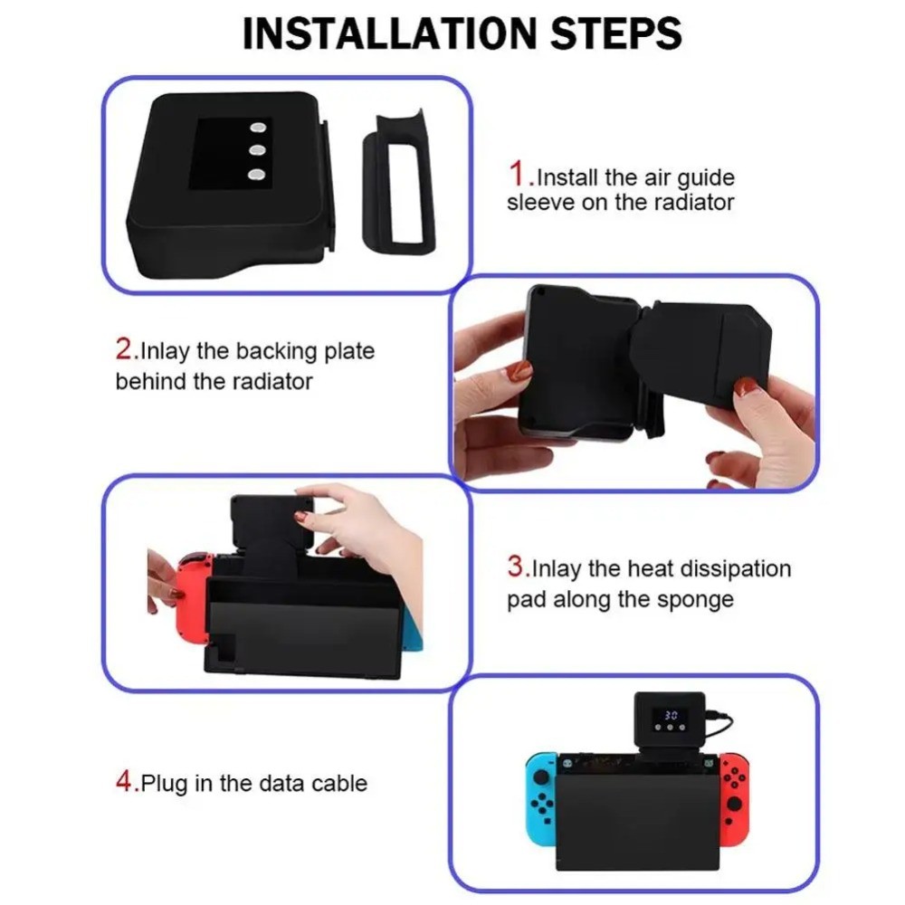 Cooling Fan for Nintendo Switch & Switch 2 /OLED External Turbo Pumping ...