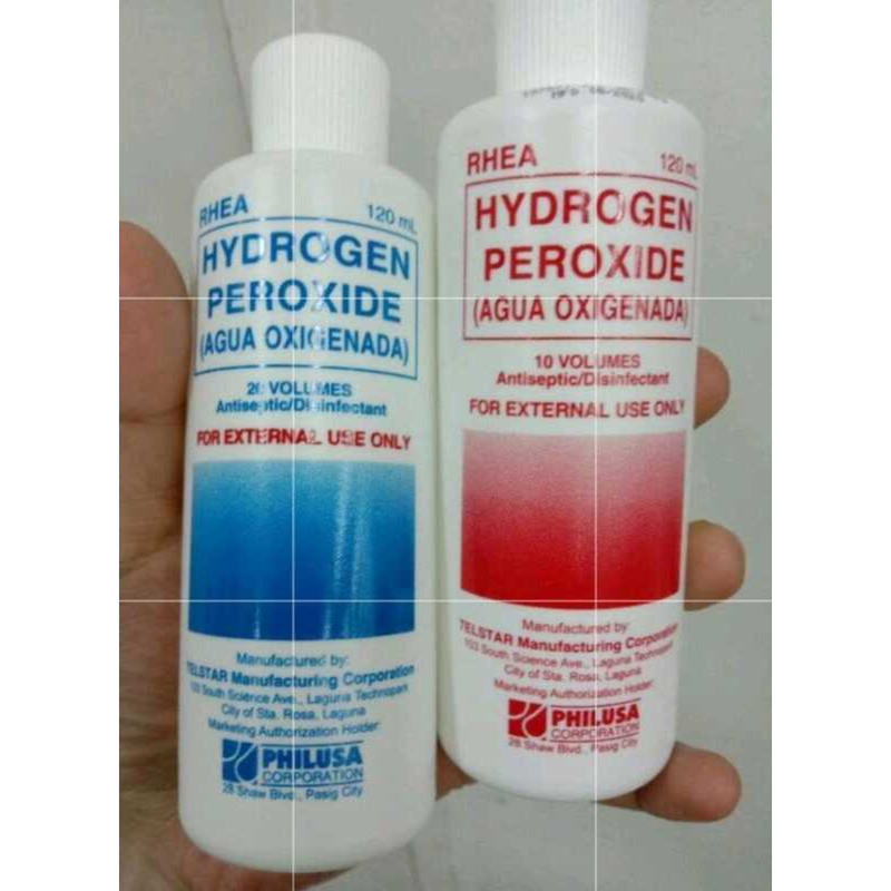RHEA Hydrogen Peroxide (Agua Oxinada) 120 500 Ml, 1000 Ml A43 | Shopee ...