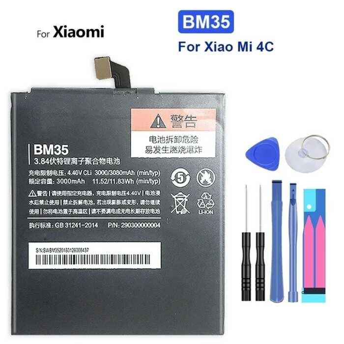 Replacement Battery For Xiaomi Redmi Note 2, 3, 4, 4X, 4A, 5A, 5Plus ...