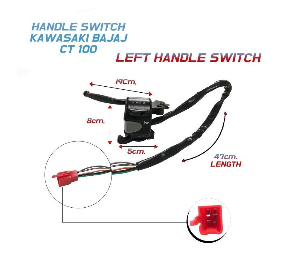 Handle Switch Left & Right bajaj ct100 1 set | Shopee Philippines