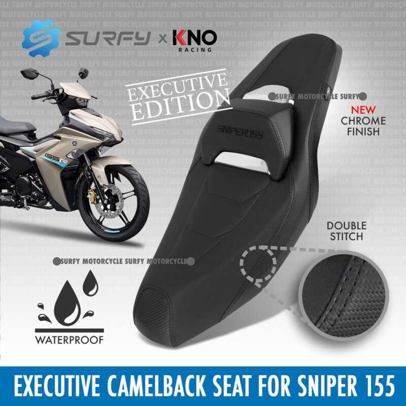 SK Sniper KNO 155 Executive Camel Back Seat Suede At Leather With Chrome Finish Embroid | Shopee ...