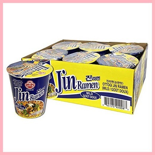 ♒ Ottogi Jin Ramen Mild Korean Cup Noodles 65g - (6pcs in a Box ...