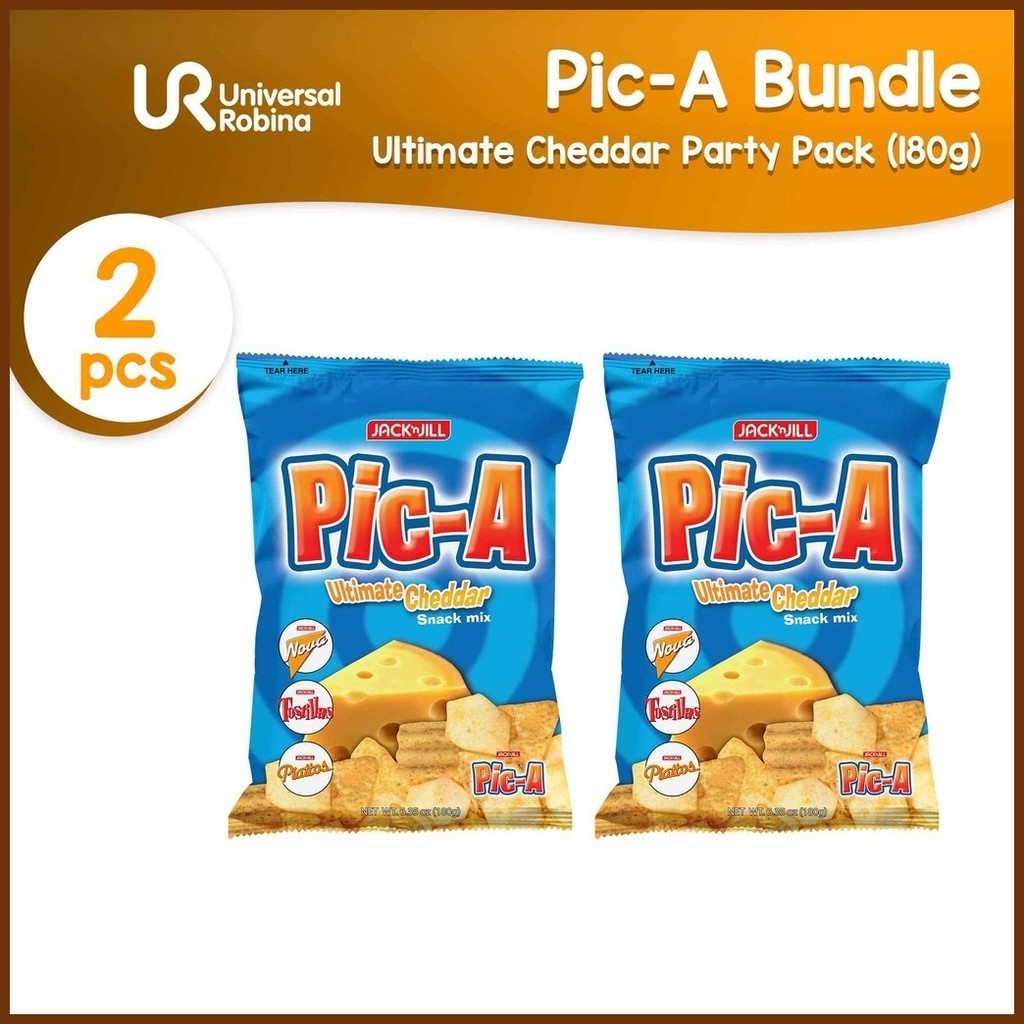2 x Pic-A Ultimate Cheddar Snack Mix Party Size (180g) | Shopee Philippines