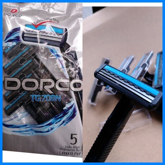 1pack DORCO TWIN BLADE SHAVER WITH LUBRICANT STRIPS | Shopee Philippines