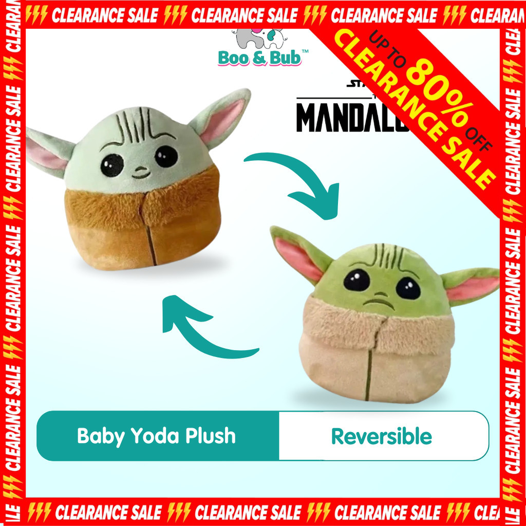 Reversible Baby Yoda Plush Star Wars Mandalorians The Child doll kawaii ...
