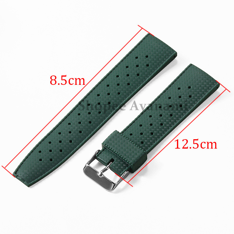Soft Watch Band 20mm 22mm Silicone Rubber Universal Strap for Rolex ...