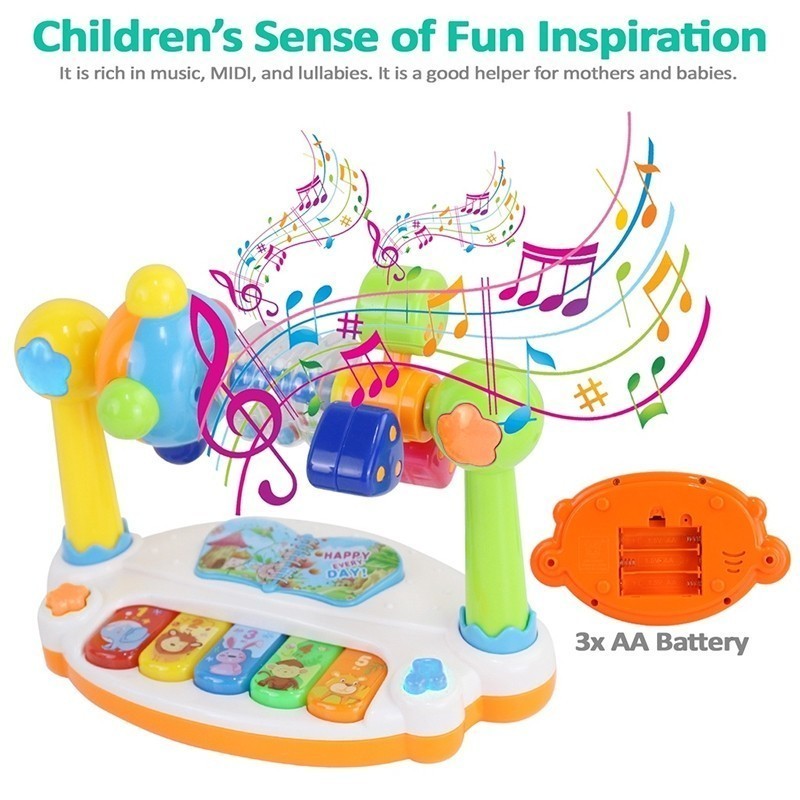 ABCtoys Musical Toys For Baby Piano For Kids Musical Piano Toys Lights ...