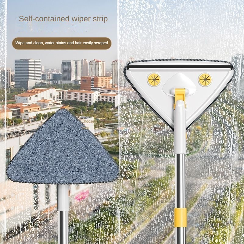 Triangle wipe ceiling cleaning artifact wipe wall wall tiles telescopic ...