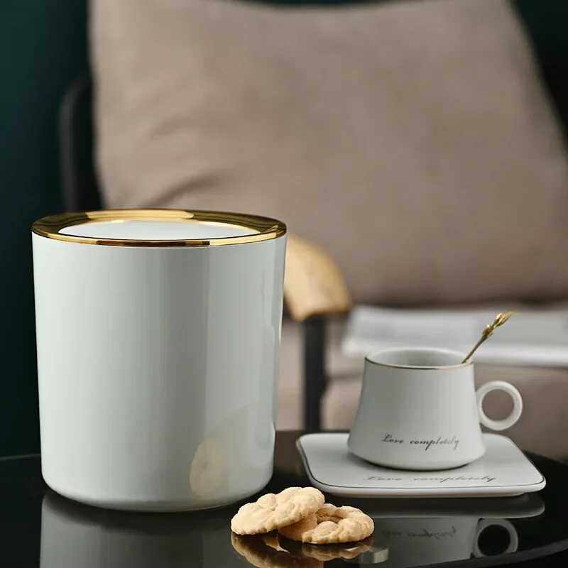 Mini Mga Small Waste Bins Desktop Garbage Basket Home Table Plastic ...