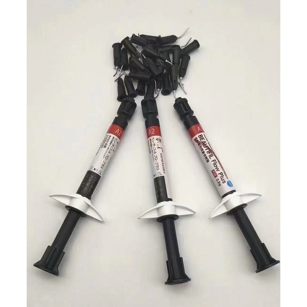 shofu Beautifil Flow Plus flowable composite resin dental materials and ...