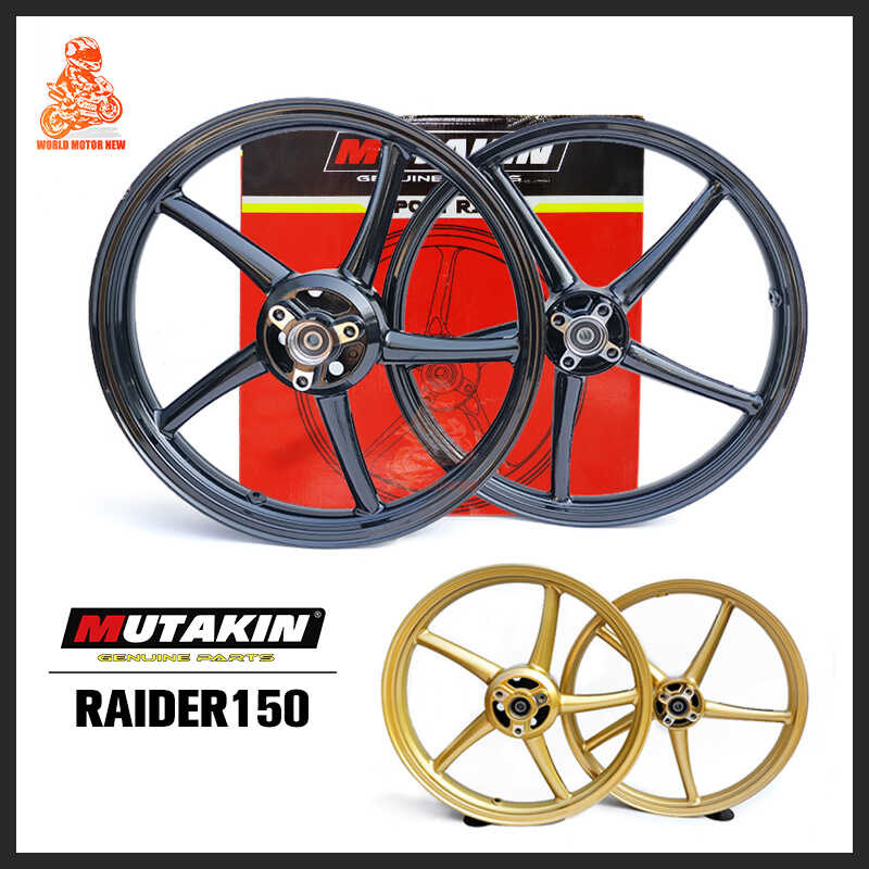 522 MUTAKIN MAGS Suzuki Raider150 Carb/Raider150 FI Front 4 Holes Rear ...