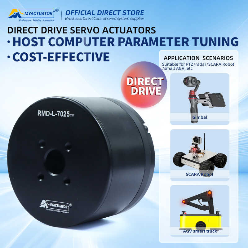 Rmd-L-7025 Micro DC Brushless Servo Vehicle For Cooperative PTZ Motor ...