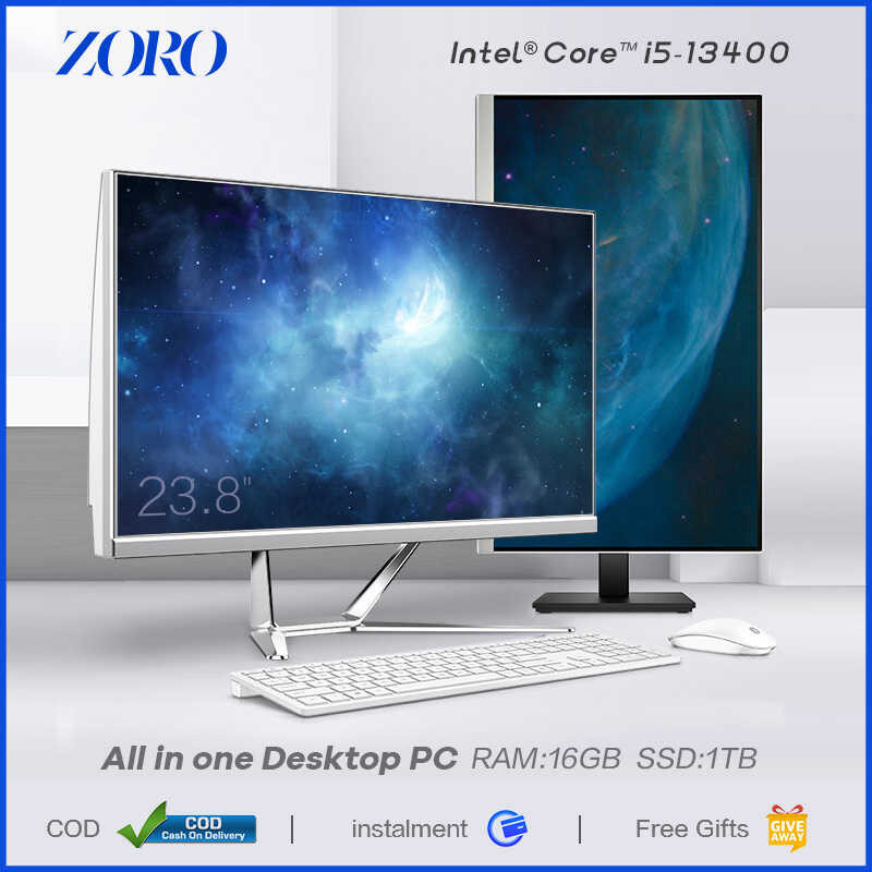 All Zoro In One Desktop PC Computer Set 24 Inch PC Full Set Intel Core ...