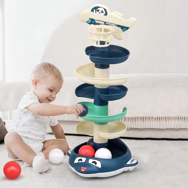 Baby Corp 7 and 9 Layers Music Ball Drop Roll Swirling Tower Balls Toy ...