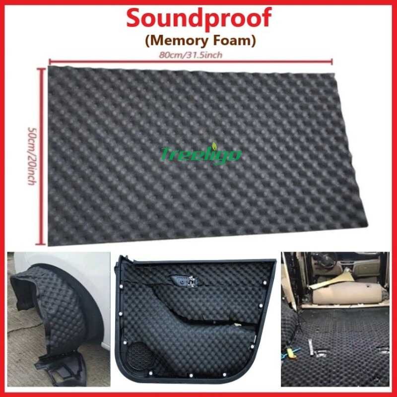 SoundProof Memory Foam Soundproofing Noise Mat White Black Sound Heat ...
