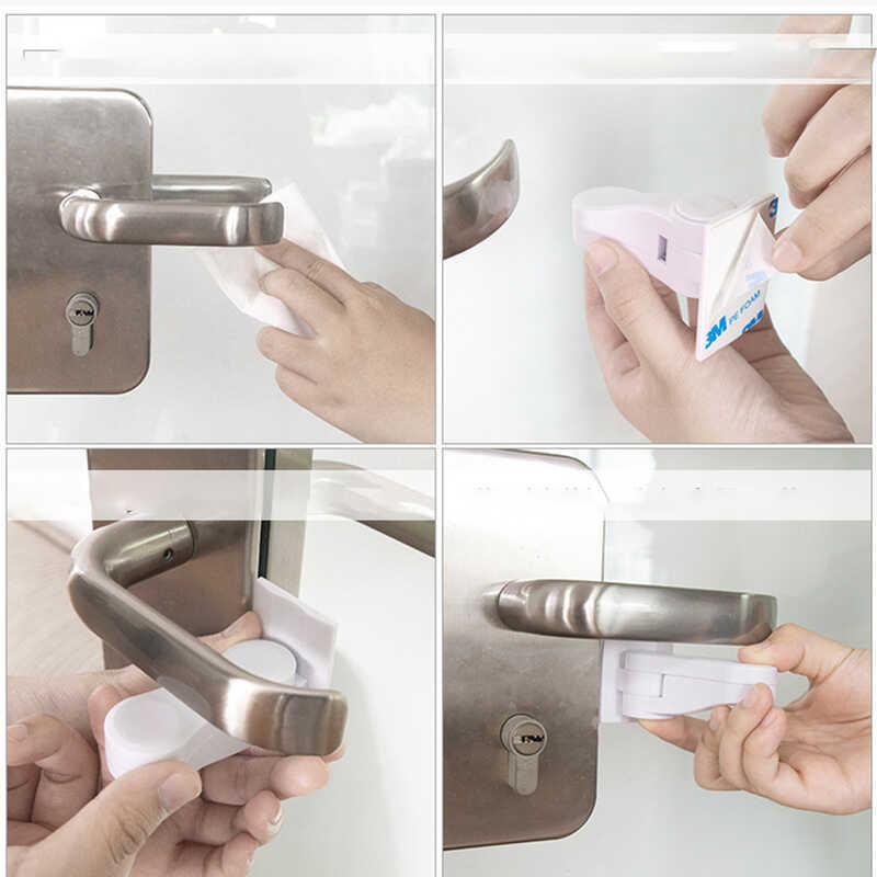 Universal Lever Rotation Proof Professional Door Adhesive Security ...