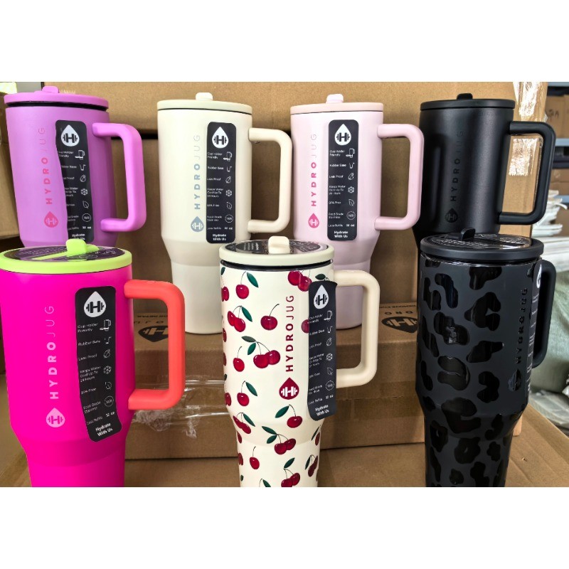 HydroJug 32oz Car Cup Stainless Steel Insulated Cup Portable Straw ...