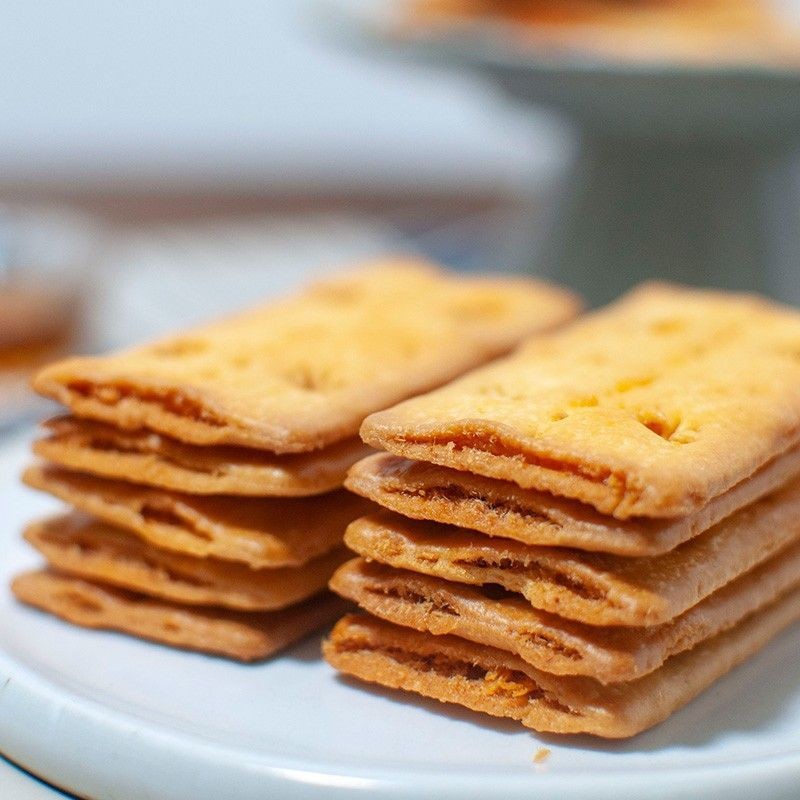 Salted Egg Yolk Meat Floss Double-layer Crispy Biscuits Thin Crispy ...